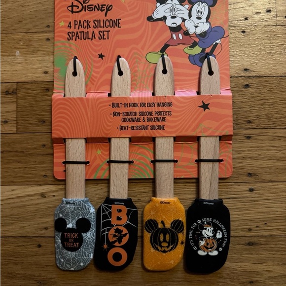 Disney | Kitchen | Disney Halloween Silicone Spatula Set Mickey Minnie ...
